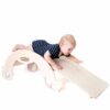 Rocking Toy JUMBO WHITE | Natural sides - Handmade Toys Store